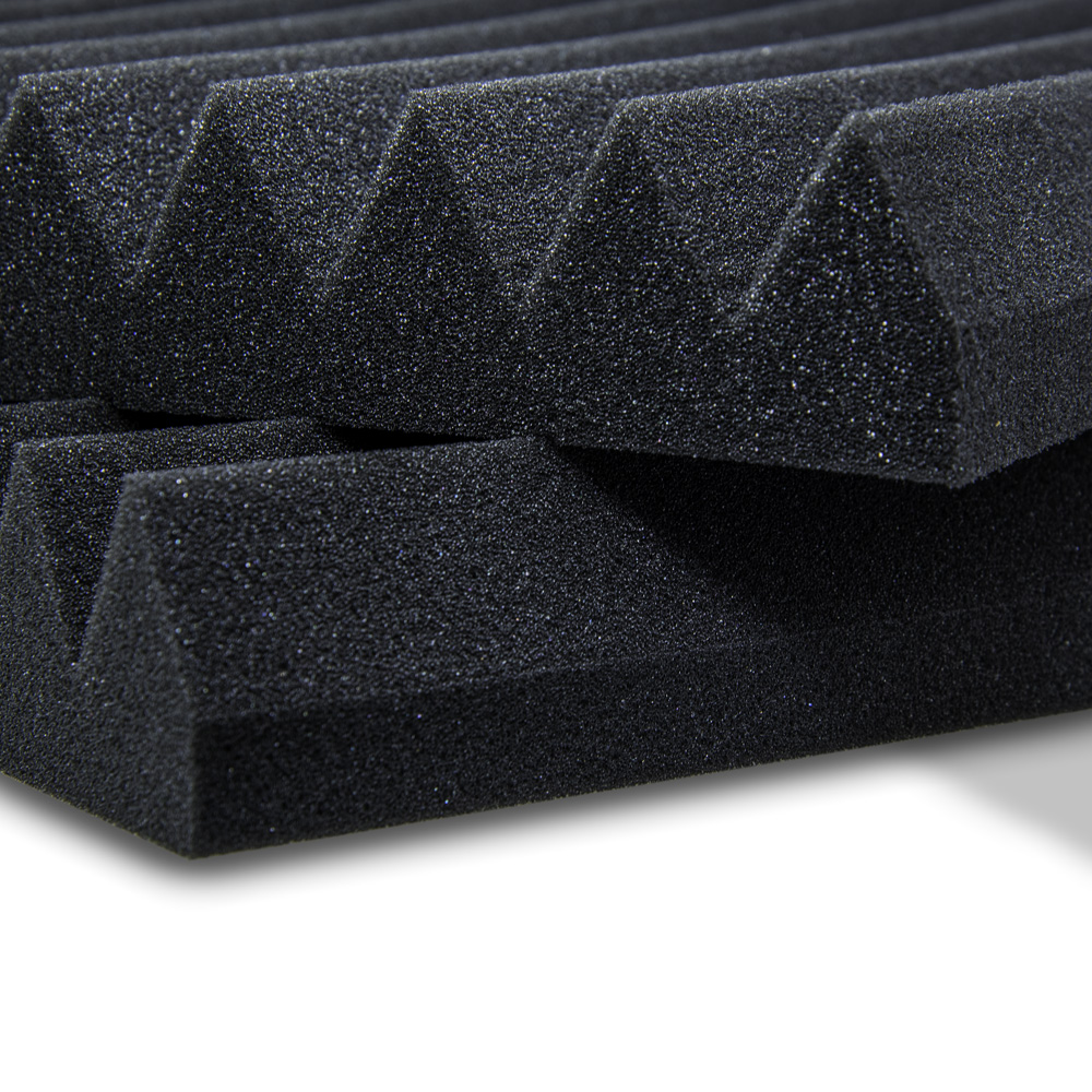 AVE ISOPEAK 40cm x 40cm Acoustic Foam Panel Black 10 Pack - Anthonys Music