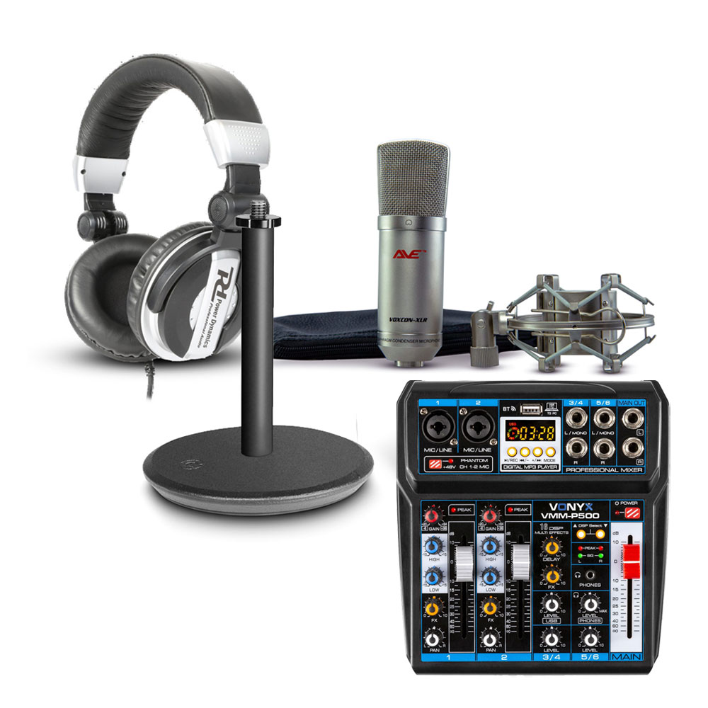 AVE WEBINAR1 Podcast Basic Kit with Microphone Interface and ...