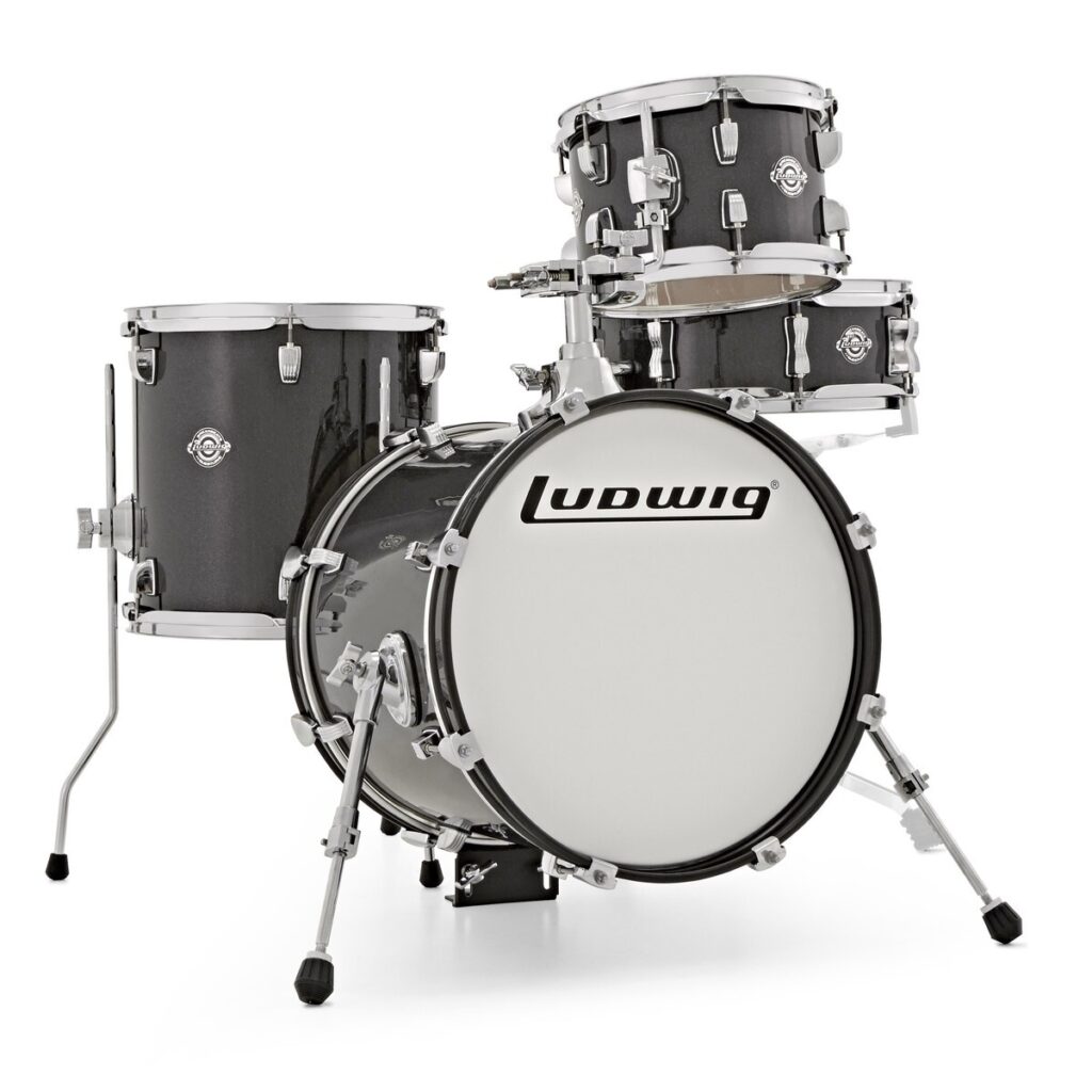 Ludwig Breakbeats Questlove 4-Piece Shell Pack - Black Gold Sparkle - Anthonys Music