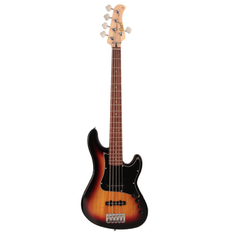 Cort GB35JJ 3TS 5-String Bass Guitar Vintage Sunburst - Anthonys Music