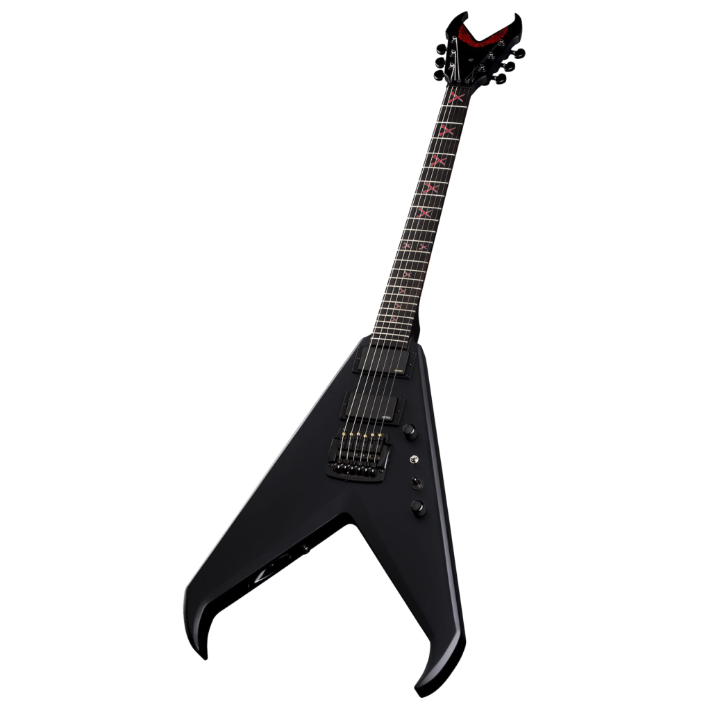 Dean Kerry King V Signature Guitar Black Satin W/Case - Anthonys Music